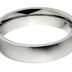 New 6mm Comfort Fit, Custom Titanium Ring USA Made Titanium Wedding ...