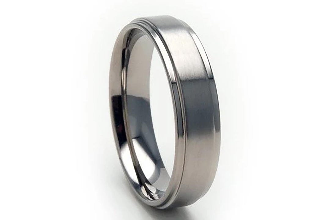 New 5mm Wide Comfort Fit Titanium Ring - 5RC-BC - Etsy