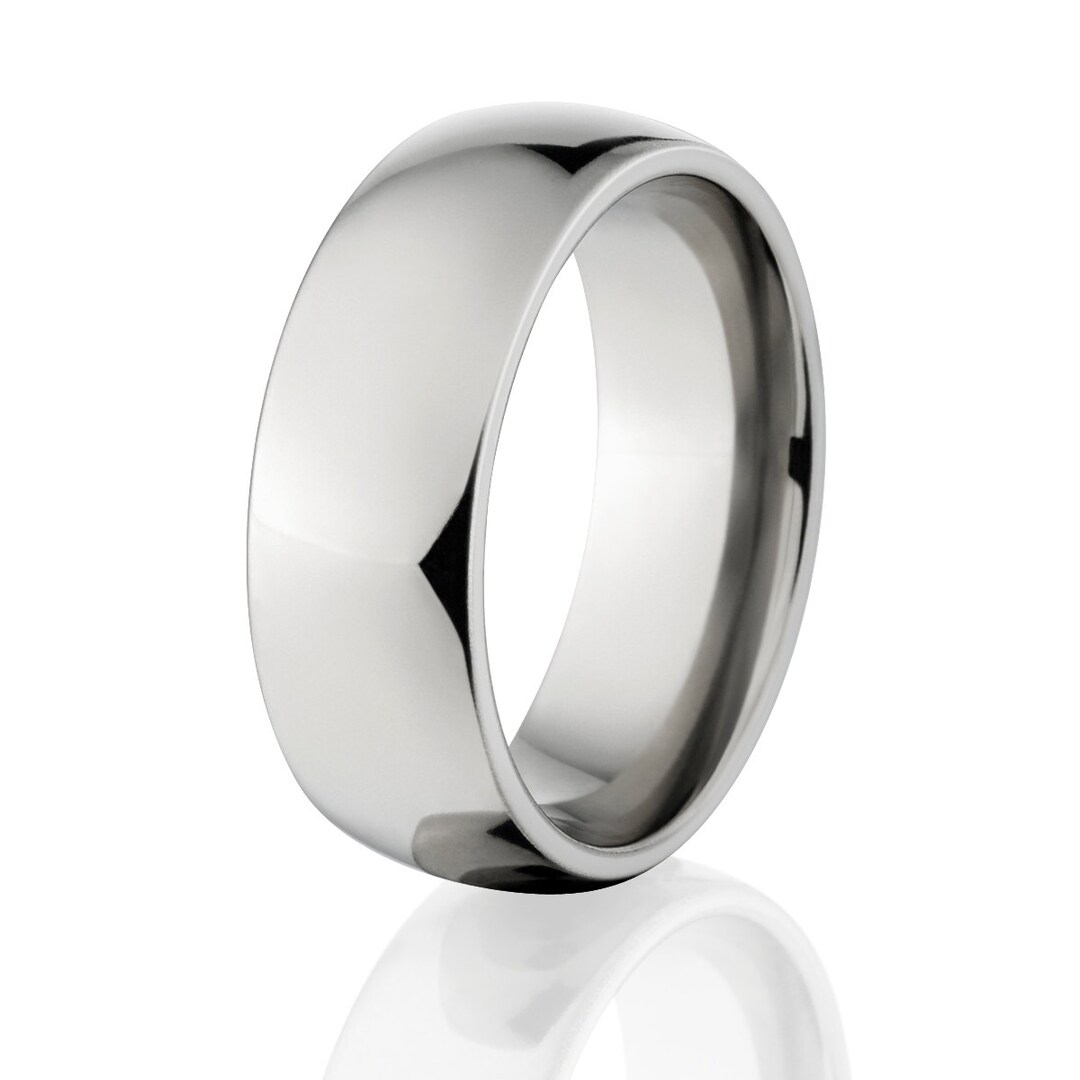 His and Her Matching Titanium Ring Set, Aerospace Grade Titanium Rings ...