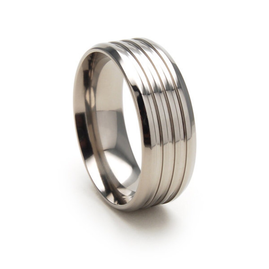 New 8mm Wide Titanium Ring 8B3G-P - Etsy