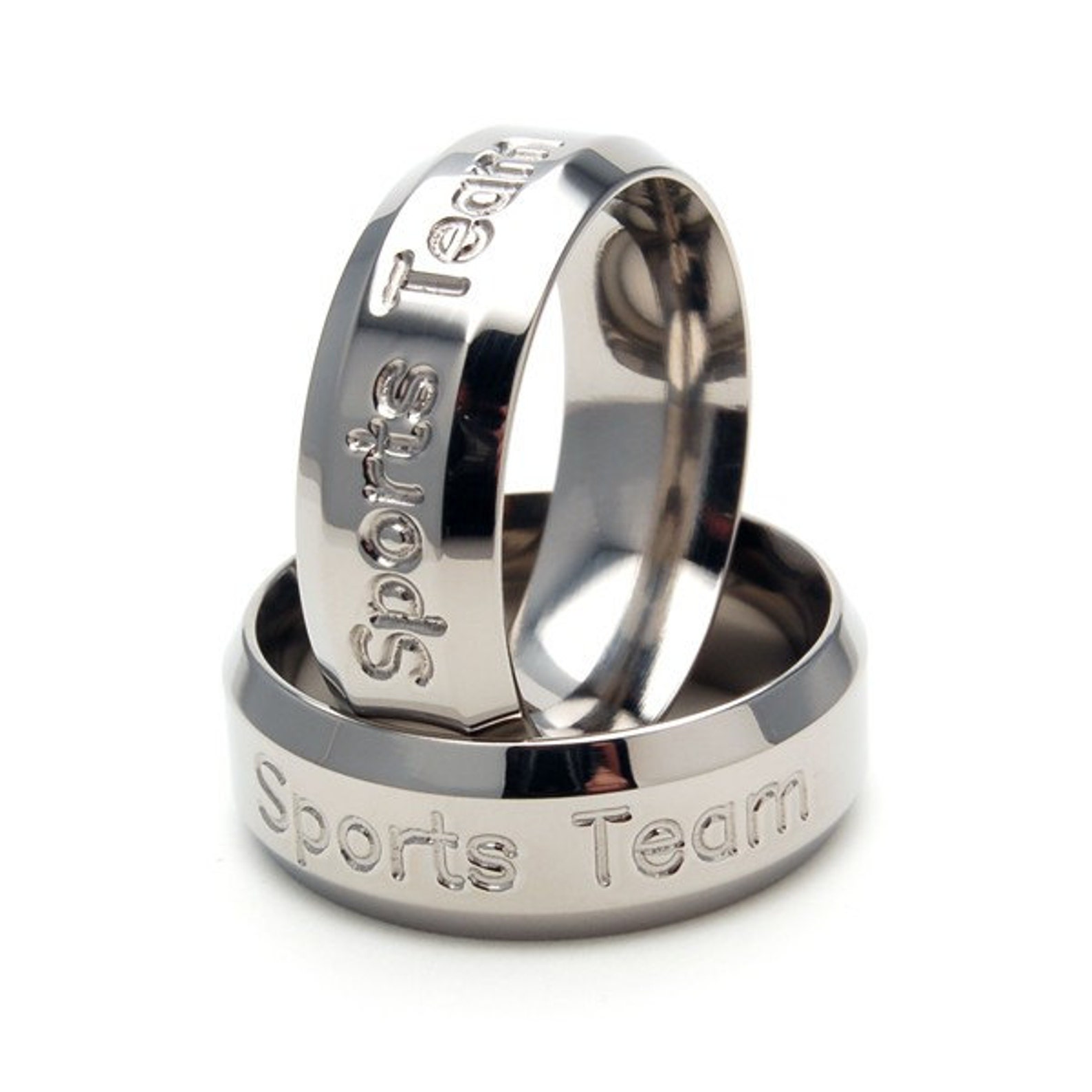 New Personalized SPORTS TEAM Titanium Ring Sizing Band 4-17 - Etsy