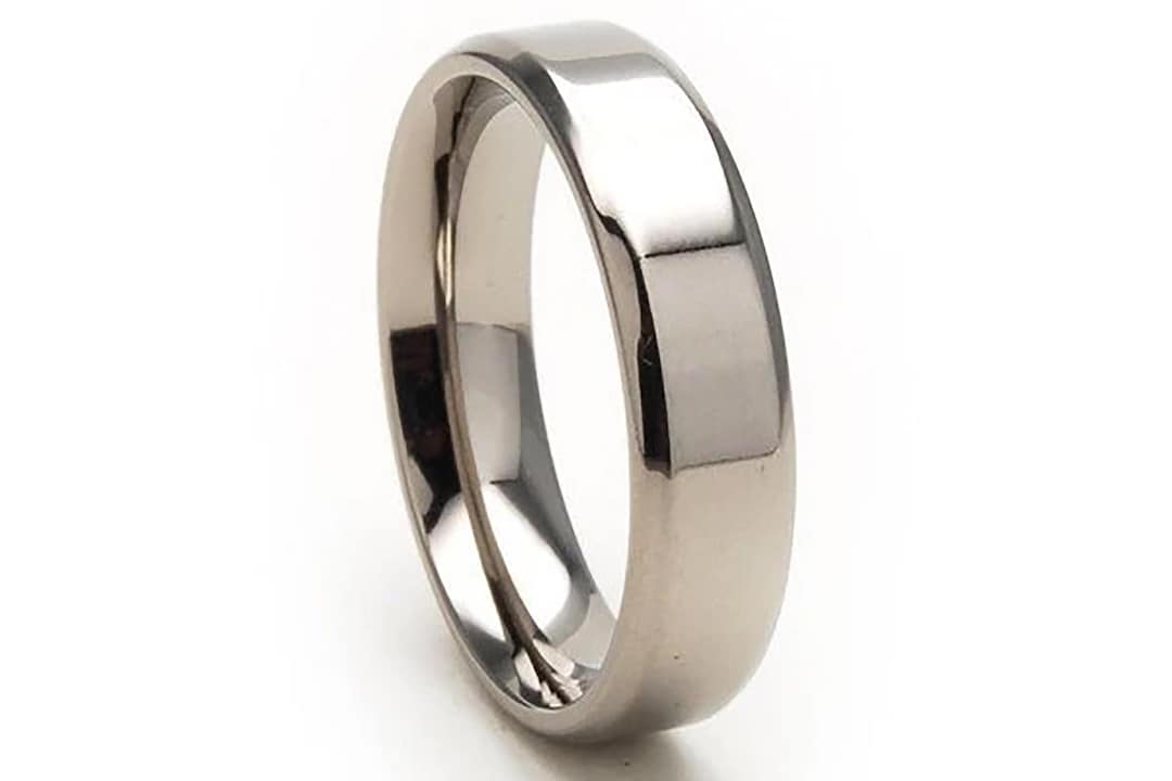 New 5mm Wide Comfort Fit Titanium Ring - 5BN-P - Etsy