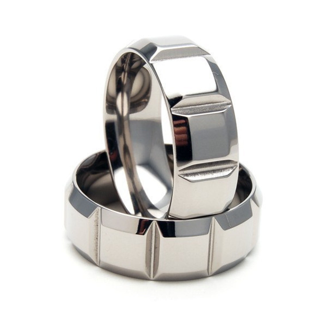 New USA MADE Milled Titanium Ring, Sizing Band 4-17: 8B-SPROCKET - Etsy