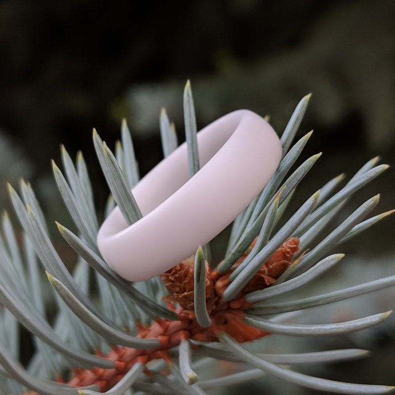 Frosted Ceramic Wedding Band White Ceramic Rings Comfort Fit - Etsy