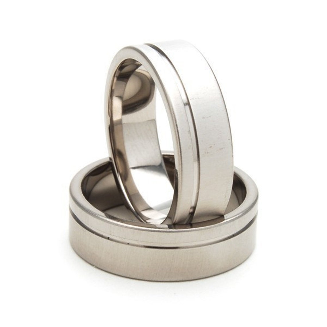 New 7mm Wide Comfort Fit Titanium Ring - 7FGOC-XB - Etsy