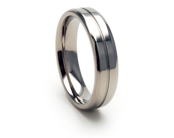 New 5mm Comfort Fit Custom Titanium Ring 5BN-ST - Etsy