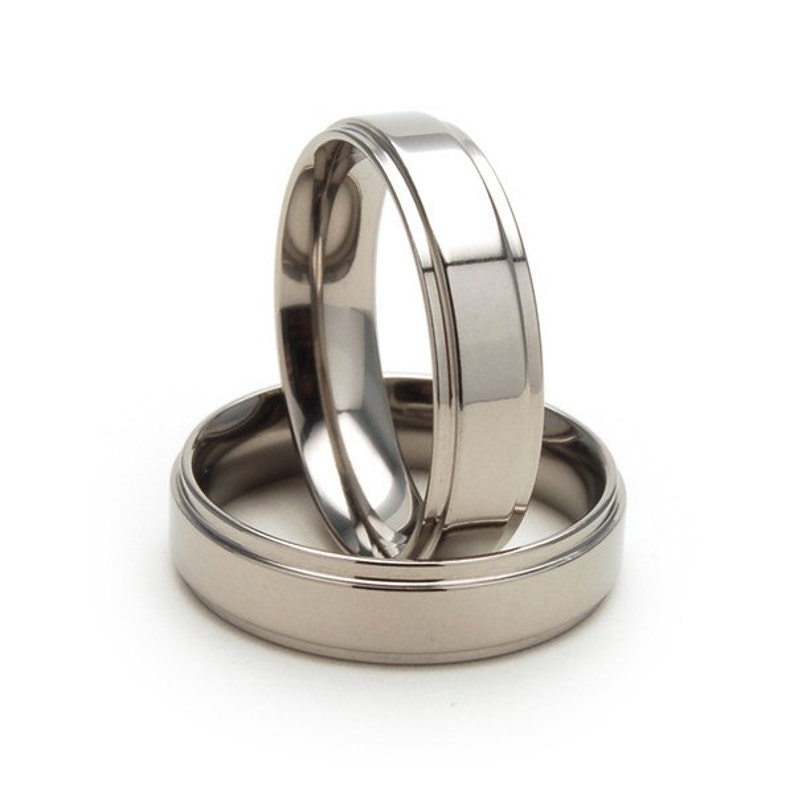 New 5mm Wide Comfort Fit Titanium Ring - 5RC-P - Etsy