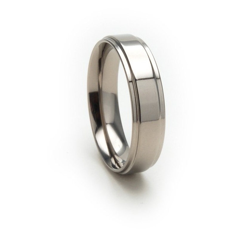 New 5mm Wide Comfort Fit Titanium Ring - 5RC-P - Etsy