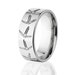 Titanium Ring With Milled Turkey Track, Titanium Bands, Hunter Jewelry ...