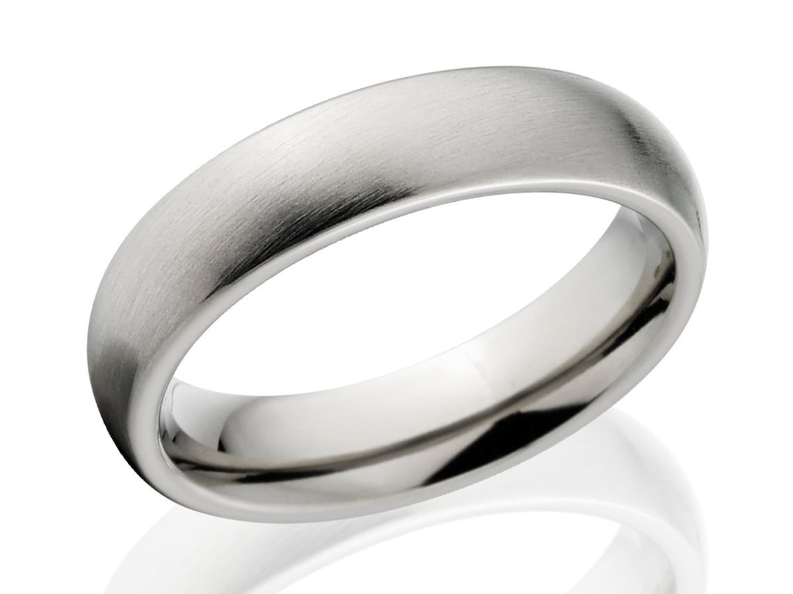 New 6mm Comfort Fit Custom Titanium Ring USA Made Titanium - Etsy