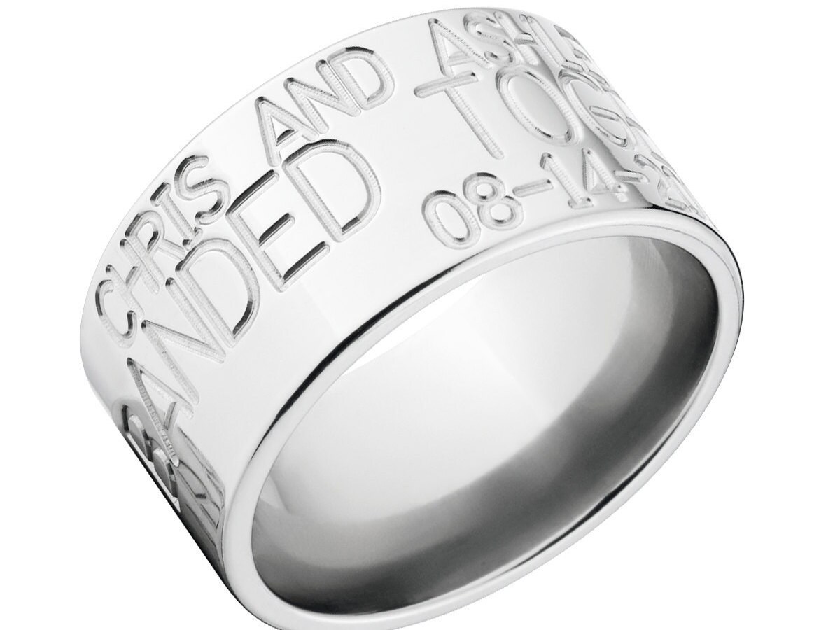 12mm Wide Customizable Titanium Duck Band - Etsy