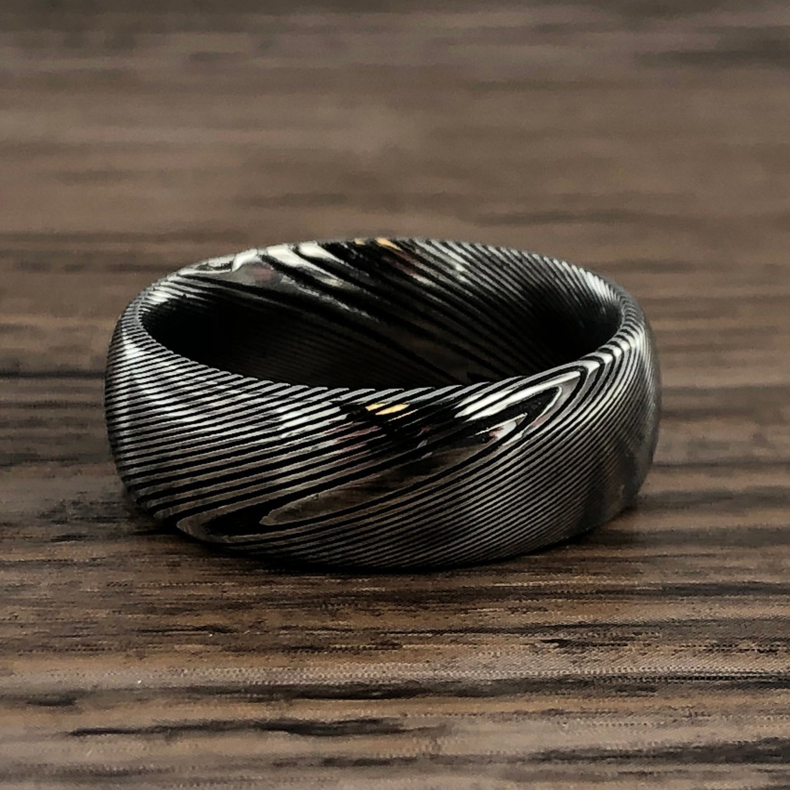 Damasteel Rings Damascus Steel Wedding Bands - Etsy