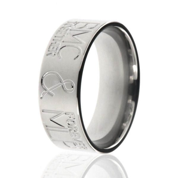 Mens Duck Band Wedding Rings - Etsy