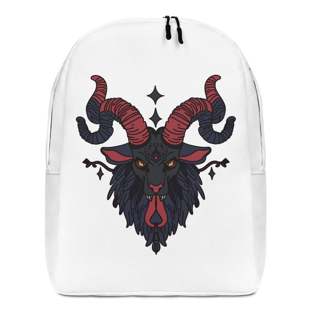 Dark Baphomet Design Minimalist Backpack - Etsy