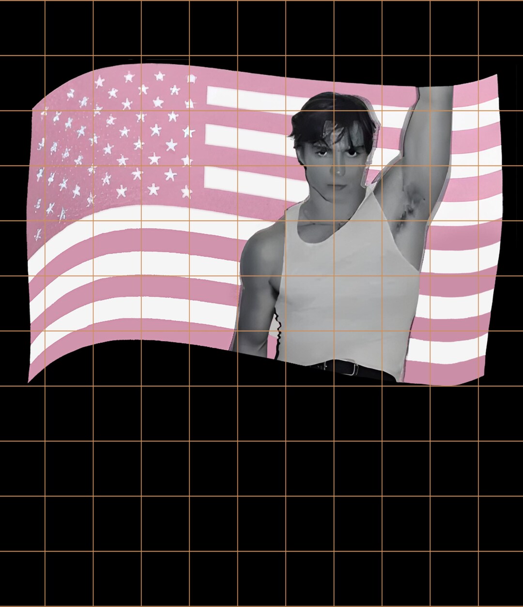 Nicholas Alexander Chavez Shirtless Pink Usa Flag, Nicholas Alexander ...
