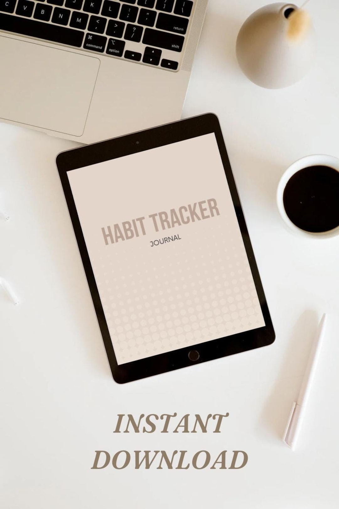 Editable Digital Habit Tracker Template | Canva Planner | Printable ...