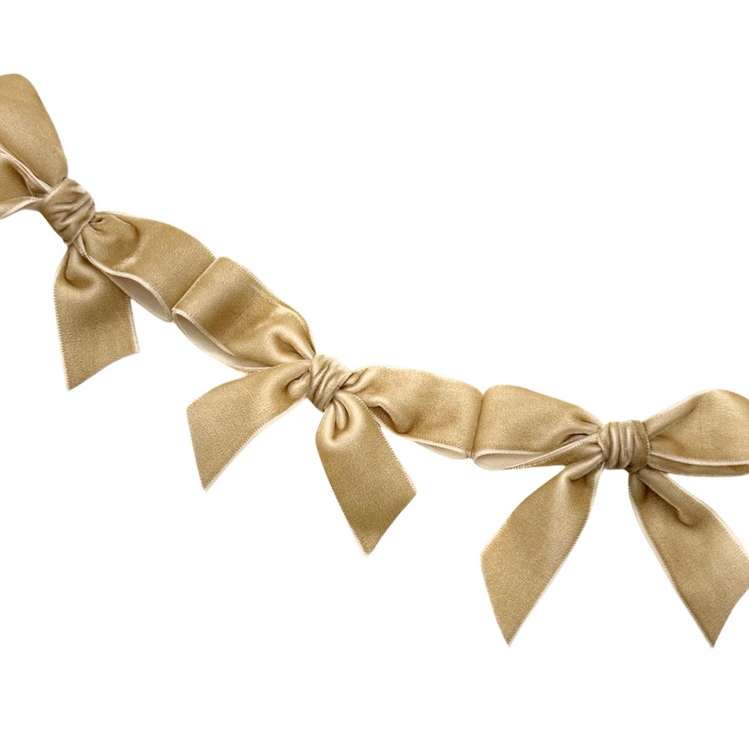 Wall Bow Garland for Party, Velvet Garlands, Custom Bow Birthdays, Baby ...