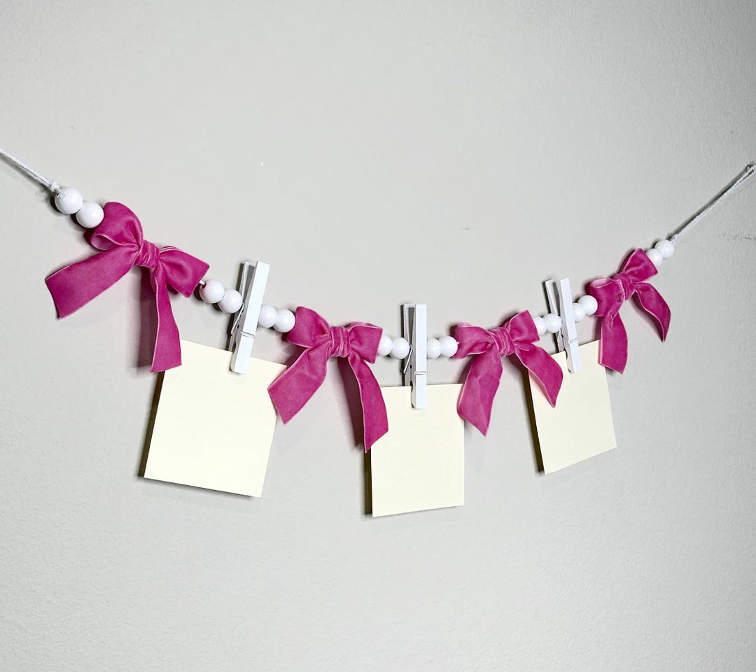 Nursery Room Garland, Banner, Kids Room Decor , Custom Bow Birthdays ...