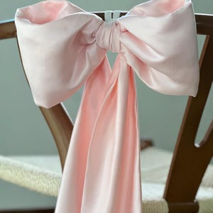 Pink Chair Satin Wedding Birthday, Baby Shower Bow, Party Baby Shower ...