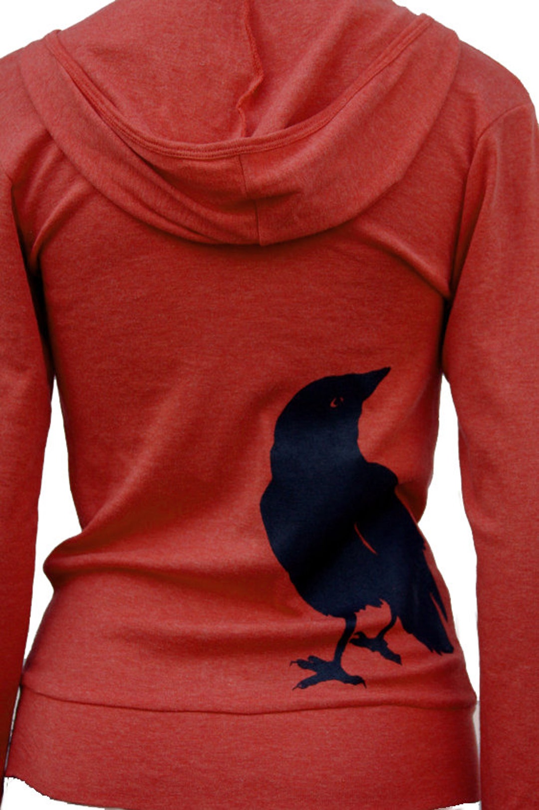 Crow Bird | Full Zip Soft Lightweight Hoodie | Nevermore | Unisex Sizes ...