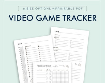 Games to Play Tracker Video Game Journal Gamer Log Board Games Track ...
