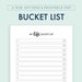 Bucket List Printable, Life List, Bucket List Items, Life Bucket List ...