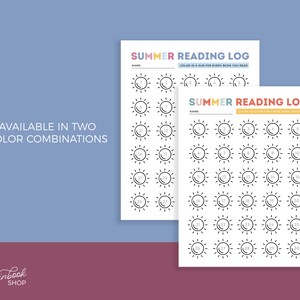 Summer Reading Log for Kids, Book Tracker Printable, PDF Tracker ...