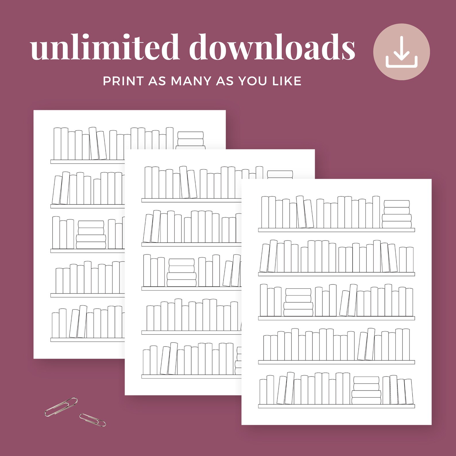 Bookshelf Reading Trackers, 100 50 Book Options, Insert Into Reading ...