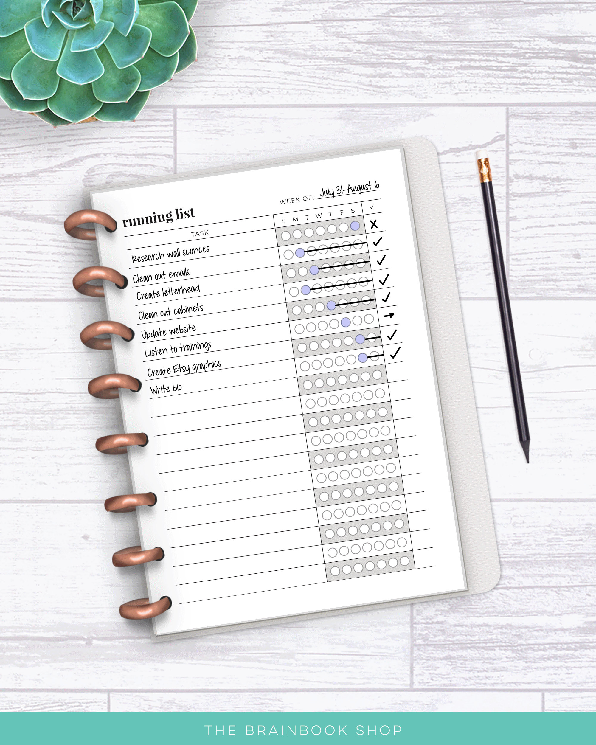 Running Task List To-do List Rolling To-do List To-do List - Etsy