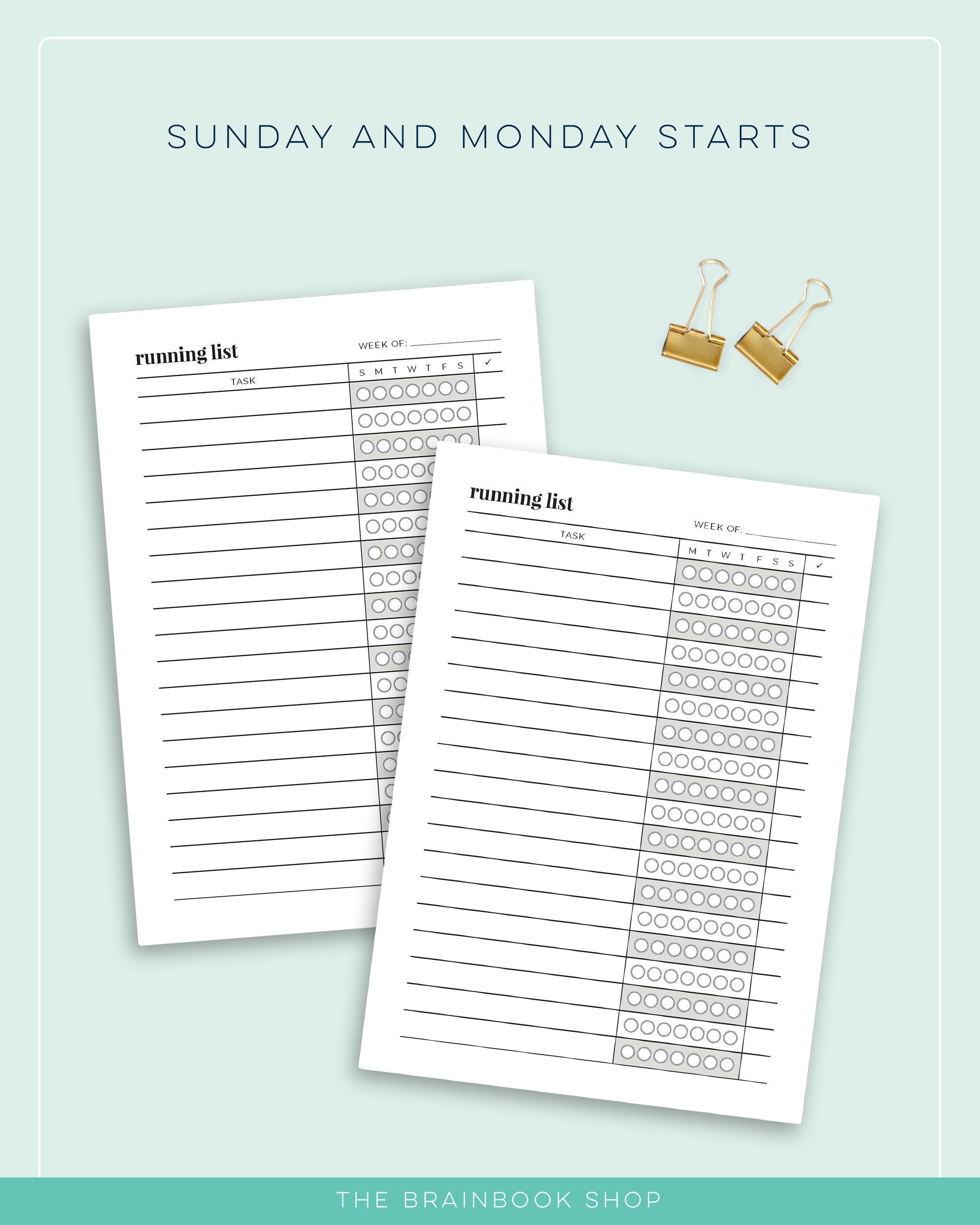 Running Task List To-do List Rolling To-do List To-do List - Etsy