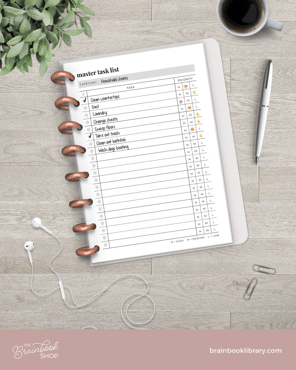 Master Task List, To-do List, Task Planner, Task Manager, Task Tracker ...
