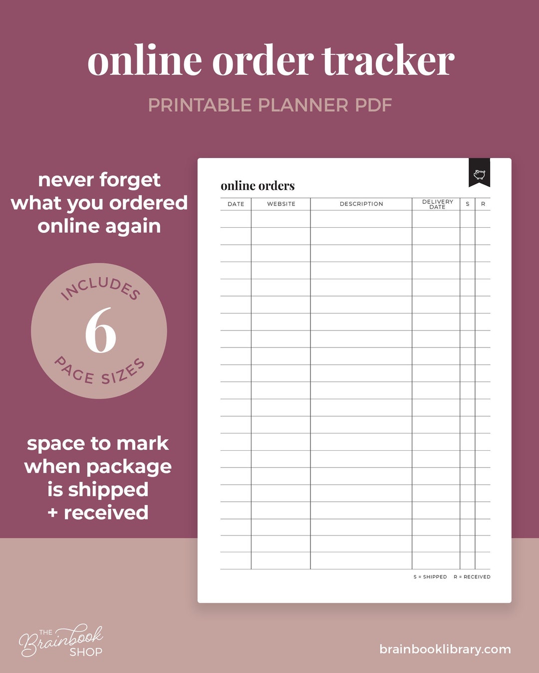 Online Order Tracker, Purchase Log, Shopping List, Items to Buy ...