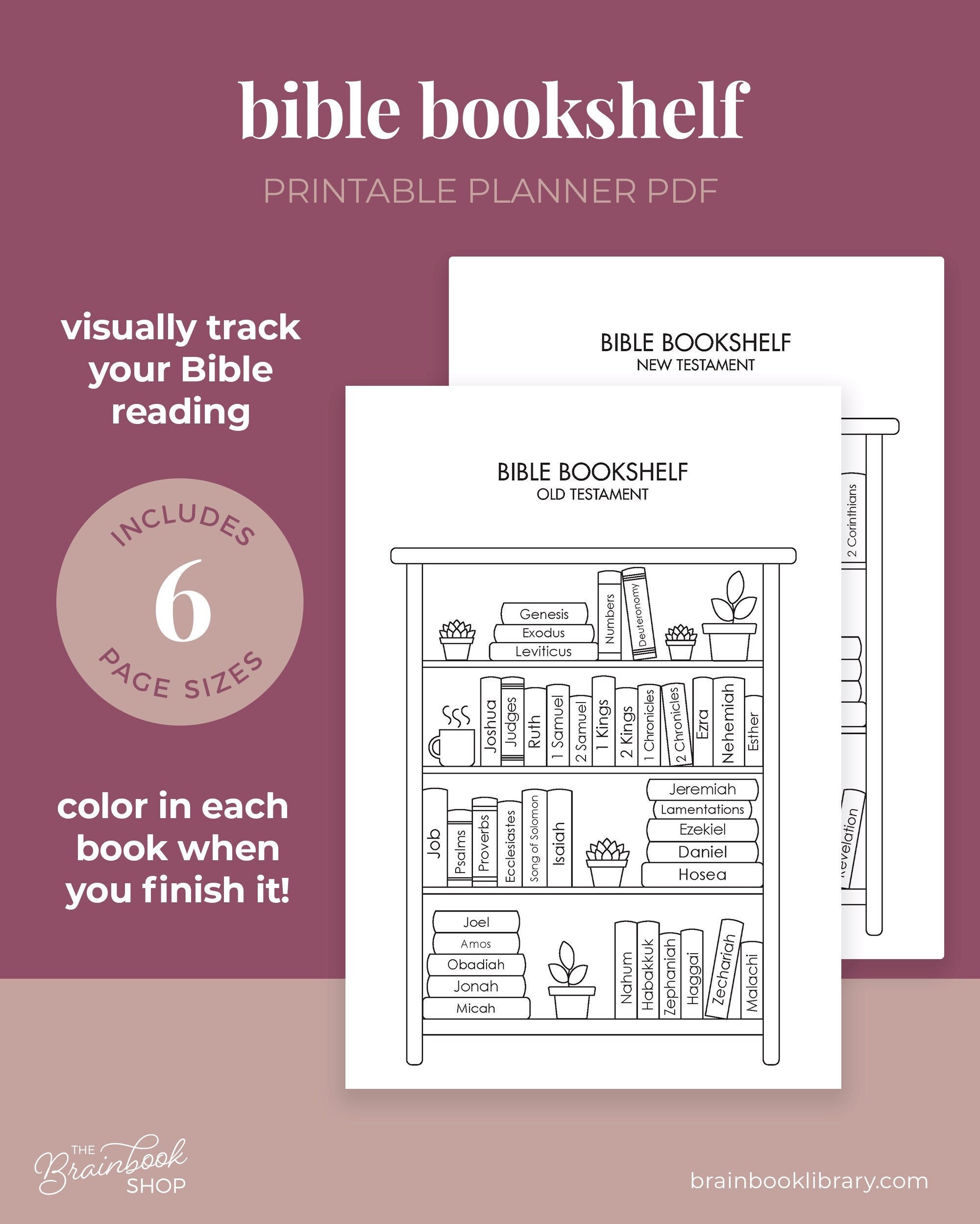 Bible Reading Tracker Books of the Bible Bible Study - Etsy