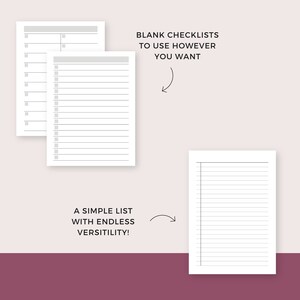 To Do List Printable + Digital Bundle, PDF Checklists, Weekly Task List ...