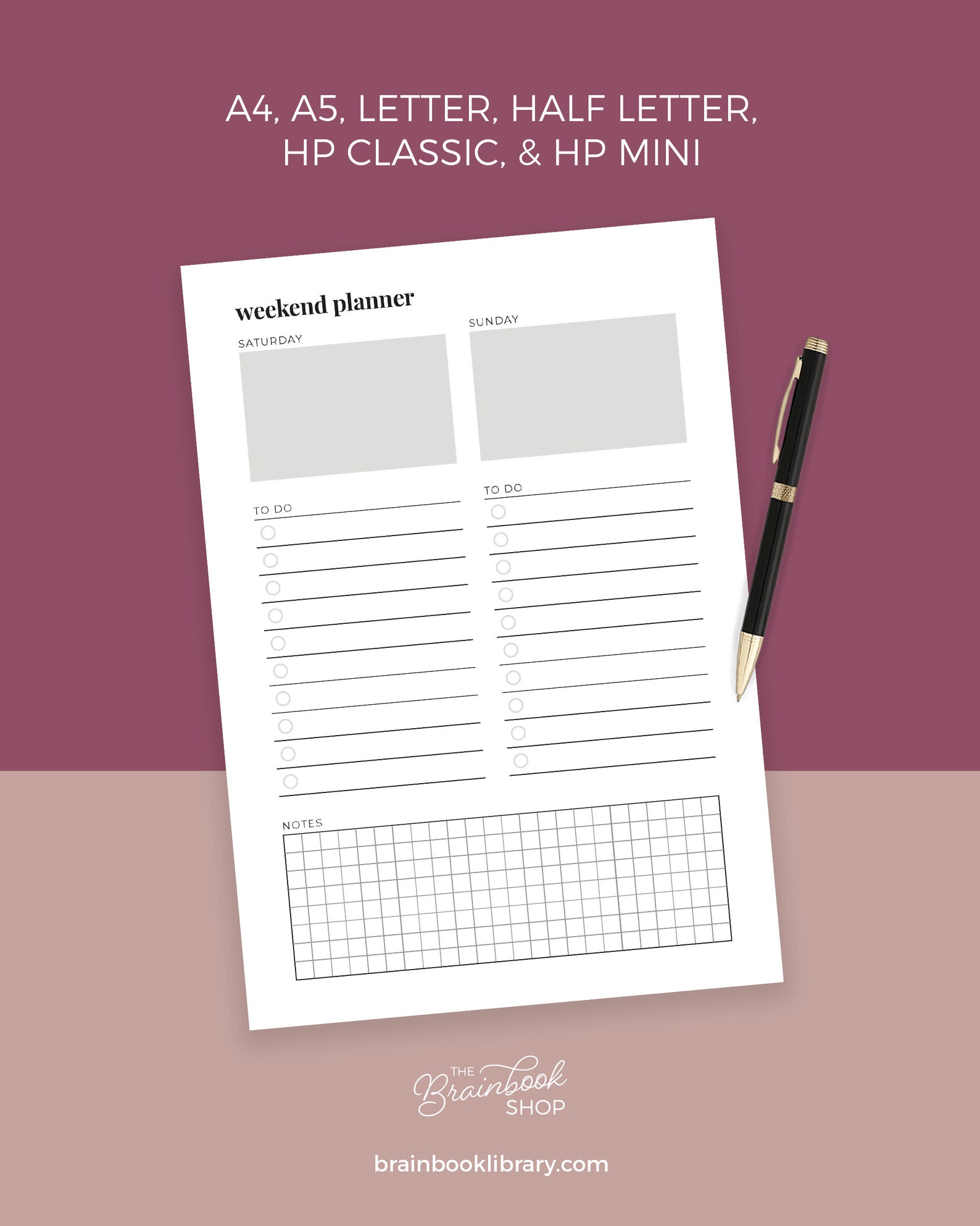 Weekend Planner, Weekend Productivity, Weekend Time Manager, Weekend To ...