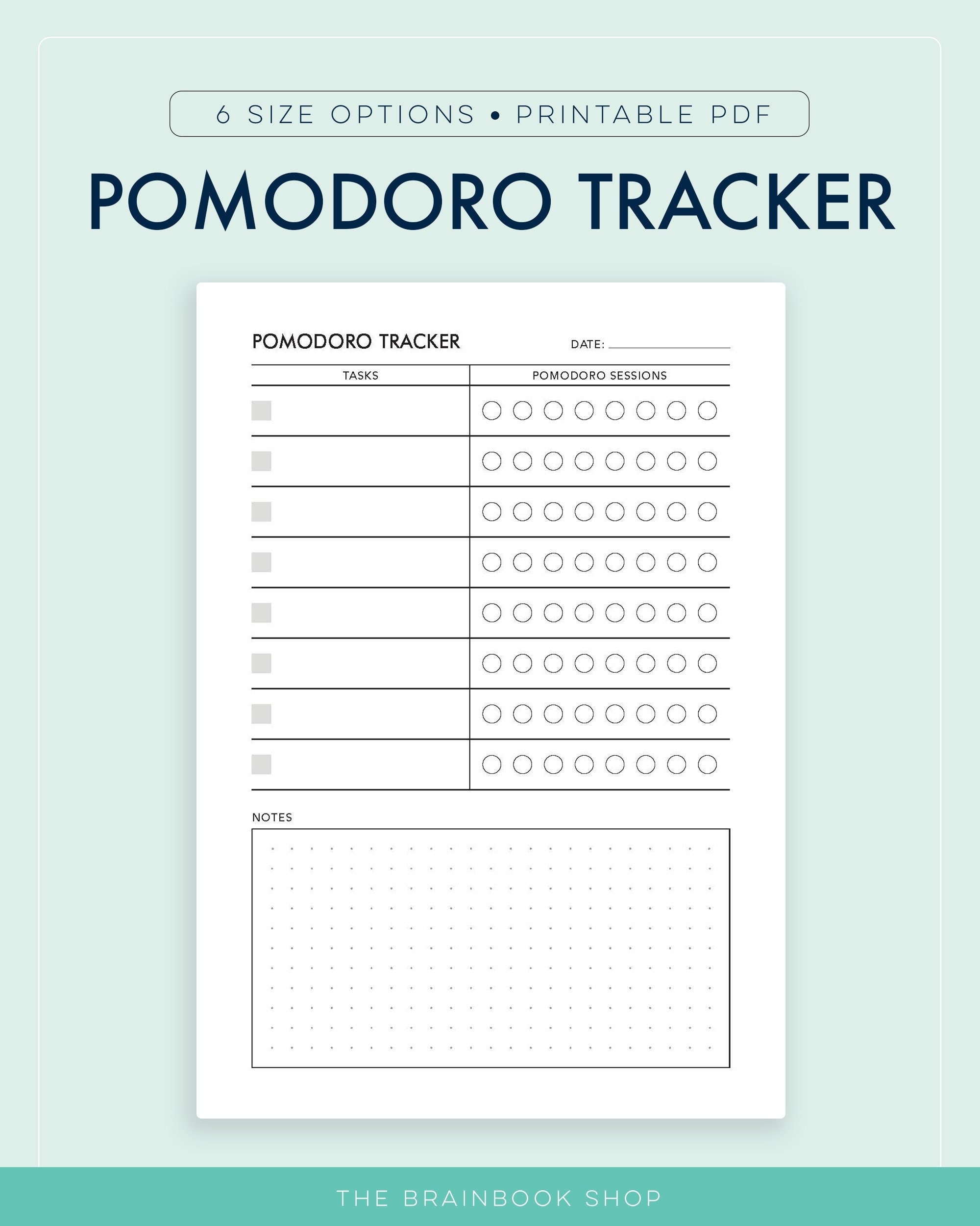 Pomodoro Tracker, Timer Log, Time Tracker, Daily to Do List, Daily ...