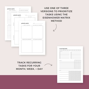To Do List Printable + Digital Bundle, PDF Checklists, Weekly Task List ...