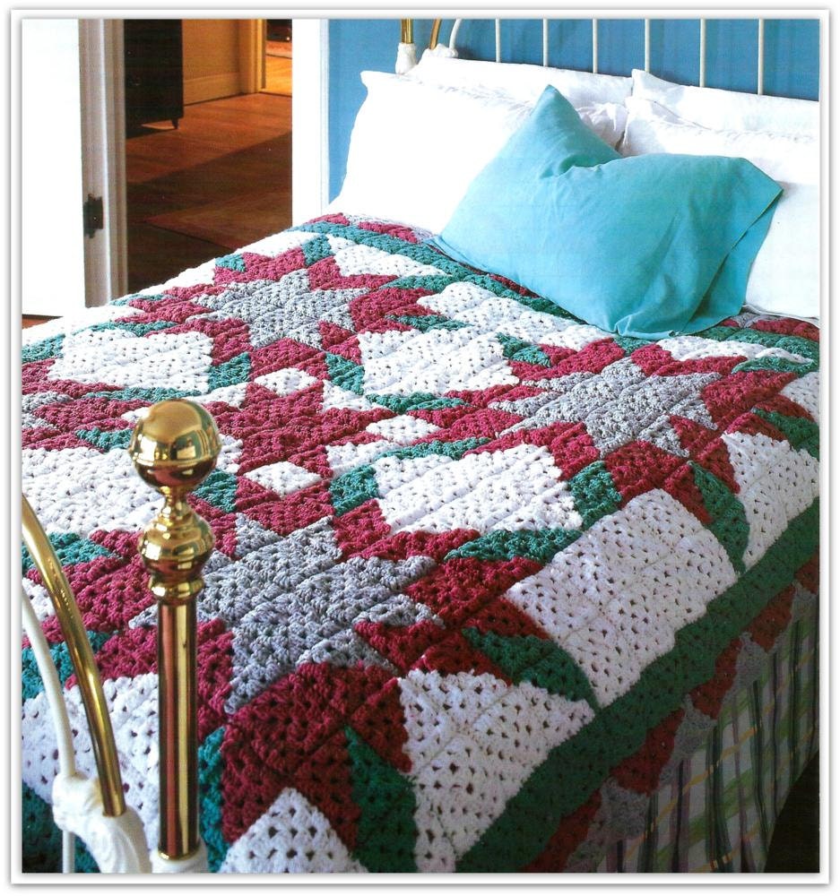 Crochet Afghan Star Motif Pattern PDF 60161211 Granny | Etsy