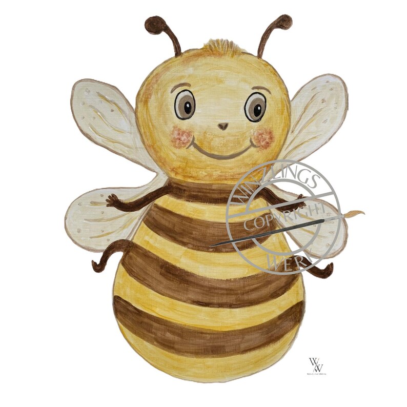 Bee I Bee I Baby Footprint Handprint Poster Download | Animal Poster ...