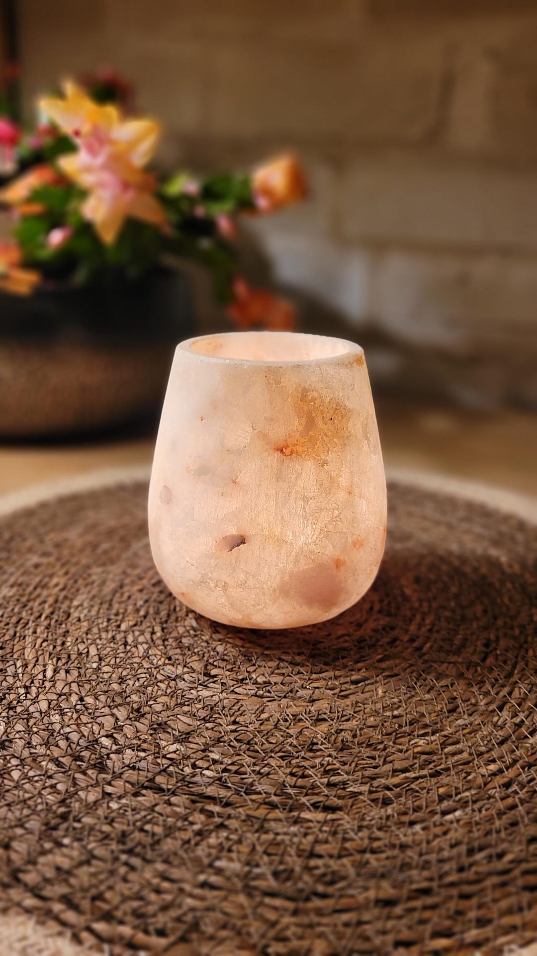 Alabaster Light Holder – Atmospheric Decoration for Home or Catering - Etsy