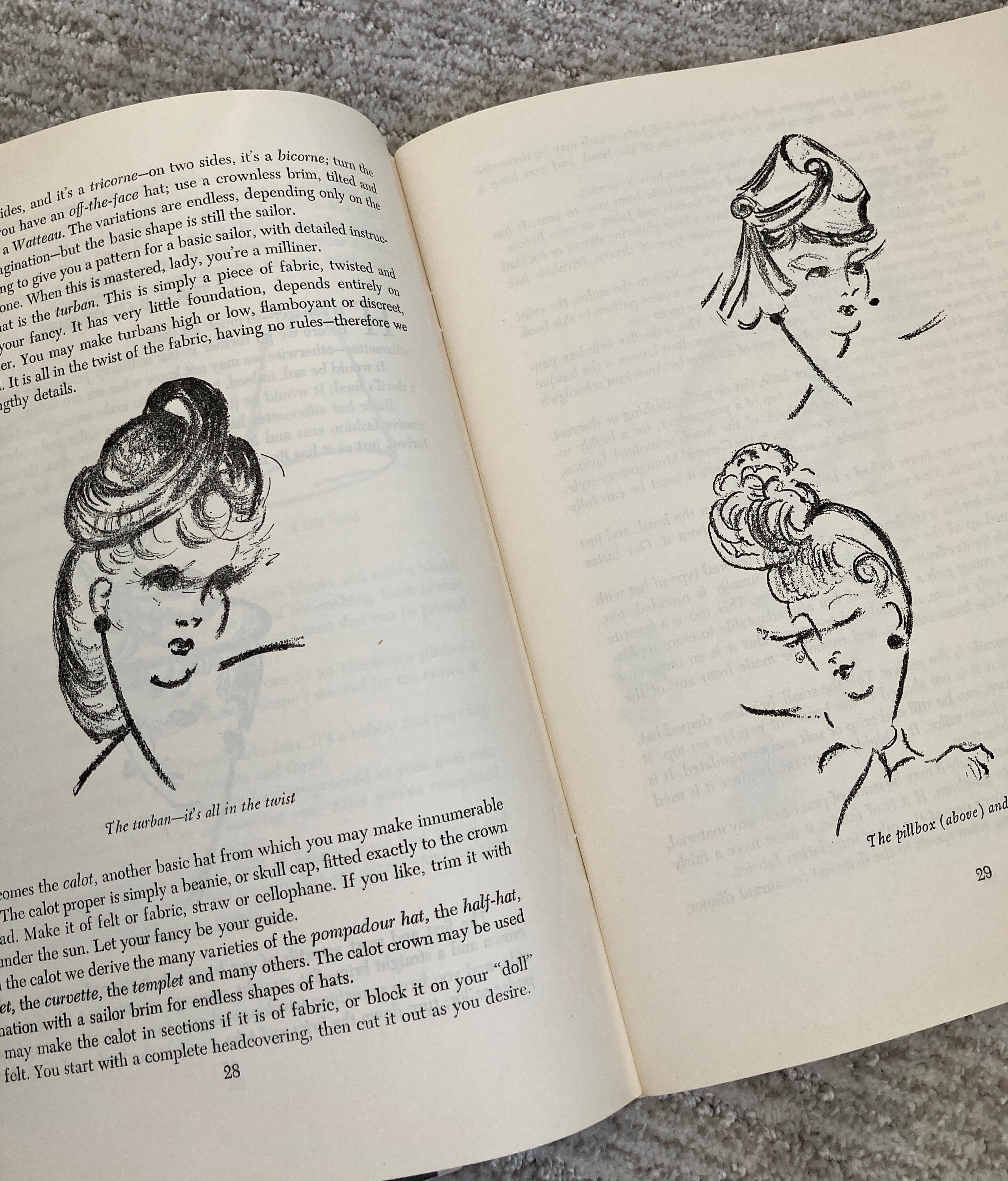 1944 Hat Making Book. Helene Garnell. Gift for Milliner - Etsy