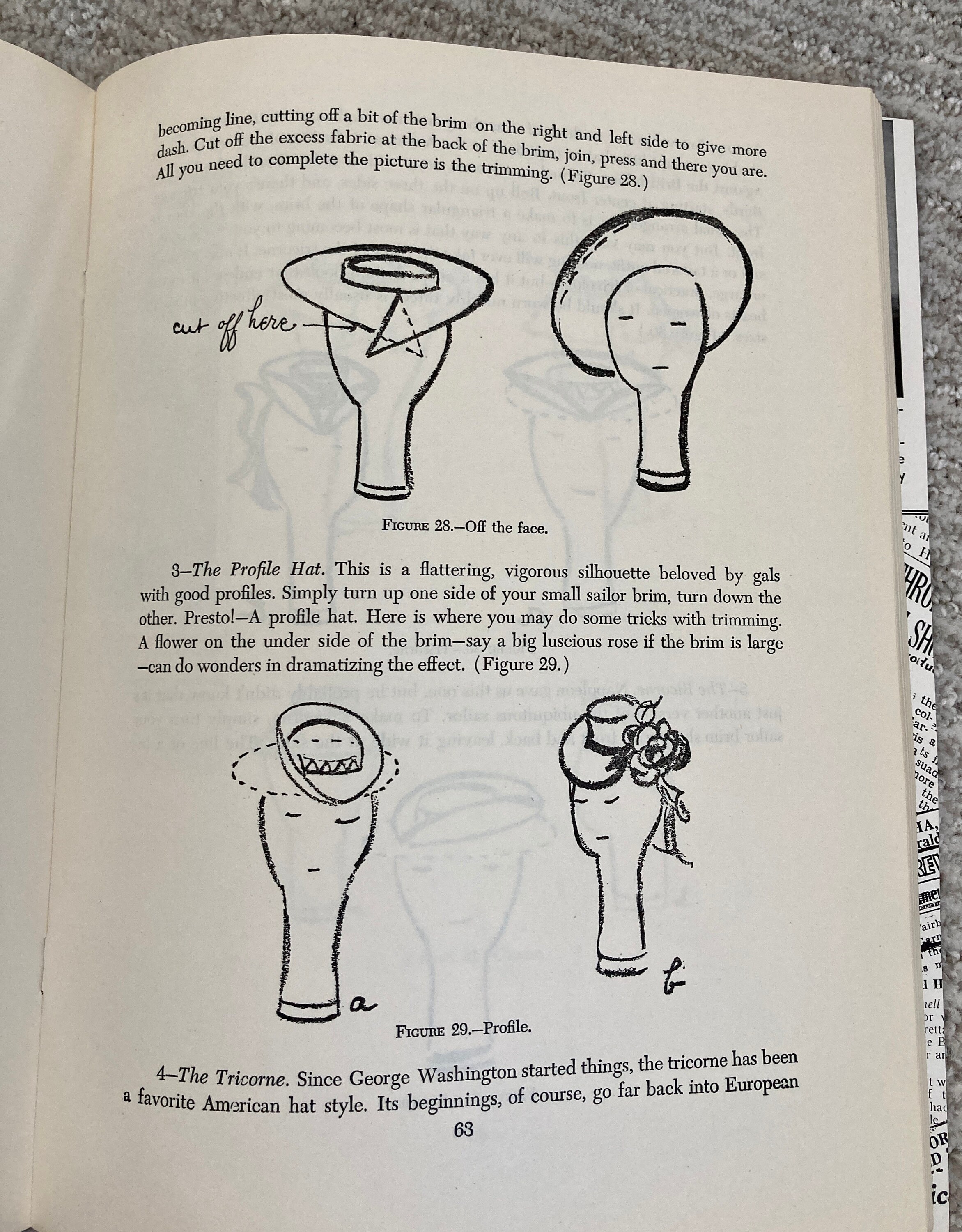 1944 Hat Making Book. Helene Garnell. Gift for Milliner, Costumer ...