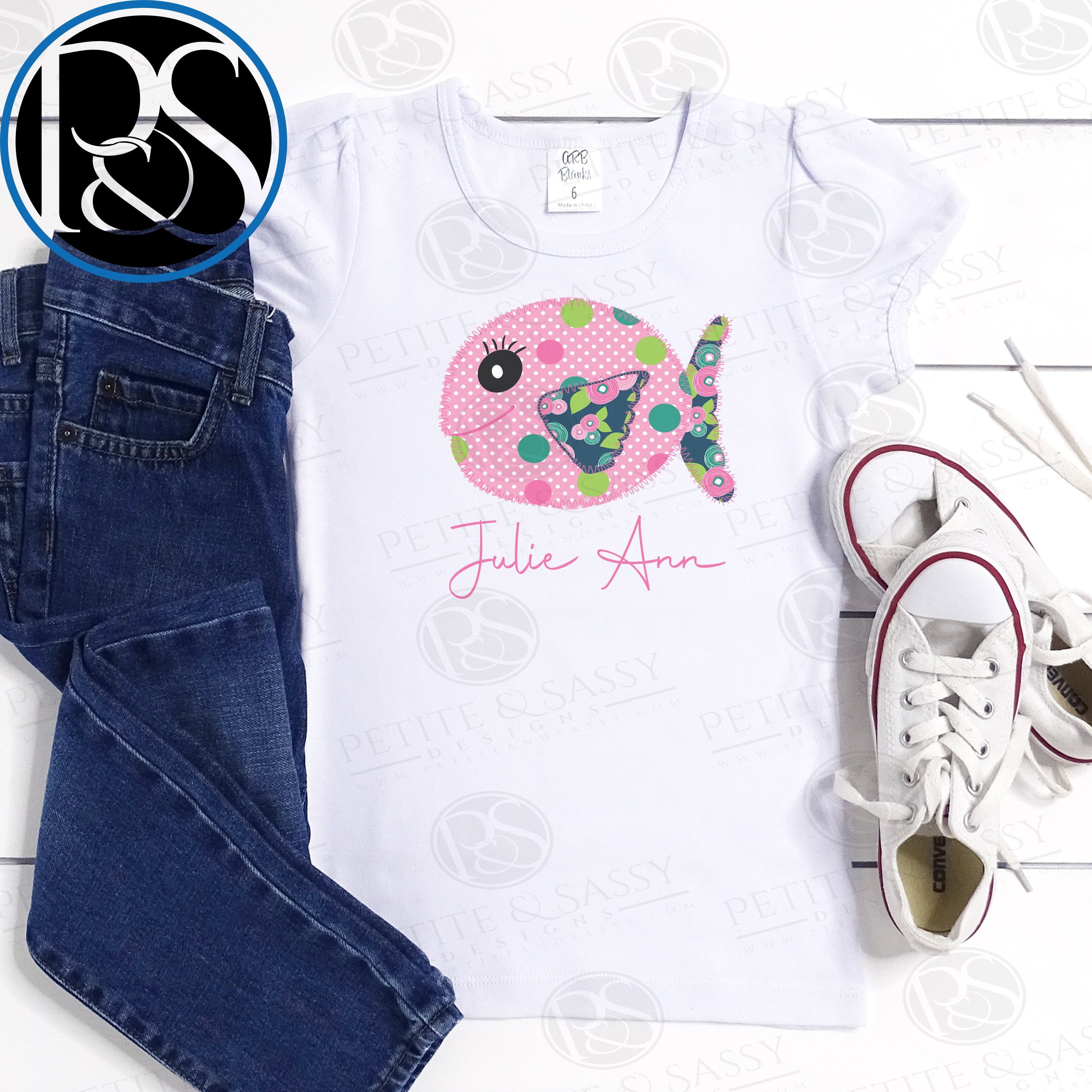 Colorful Fish Shirt/ Everyday Shirt for Girl / Printed Fish - Etsy UK