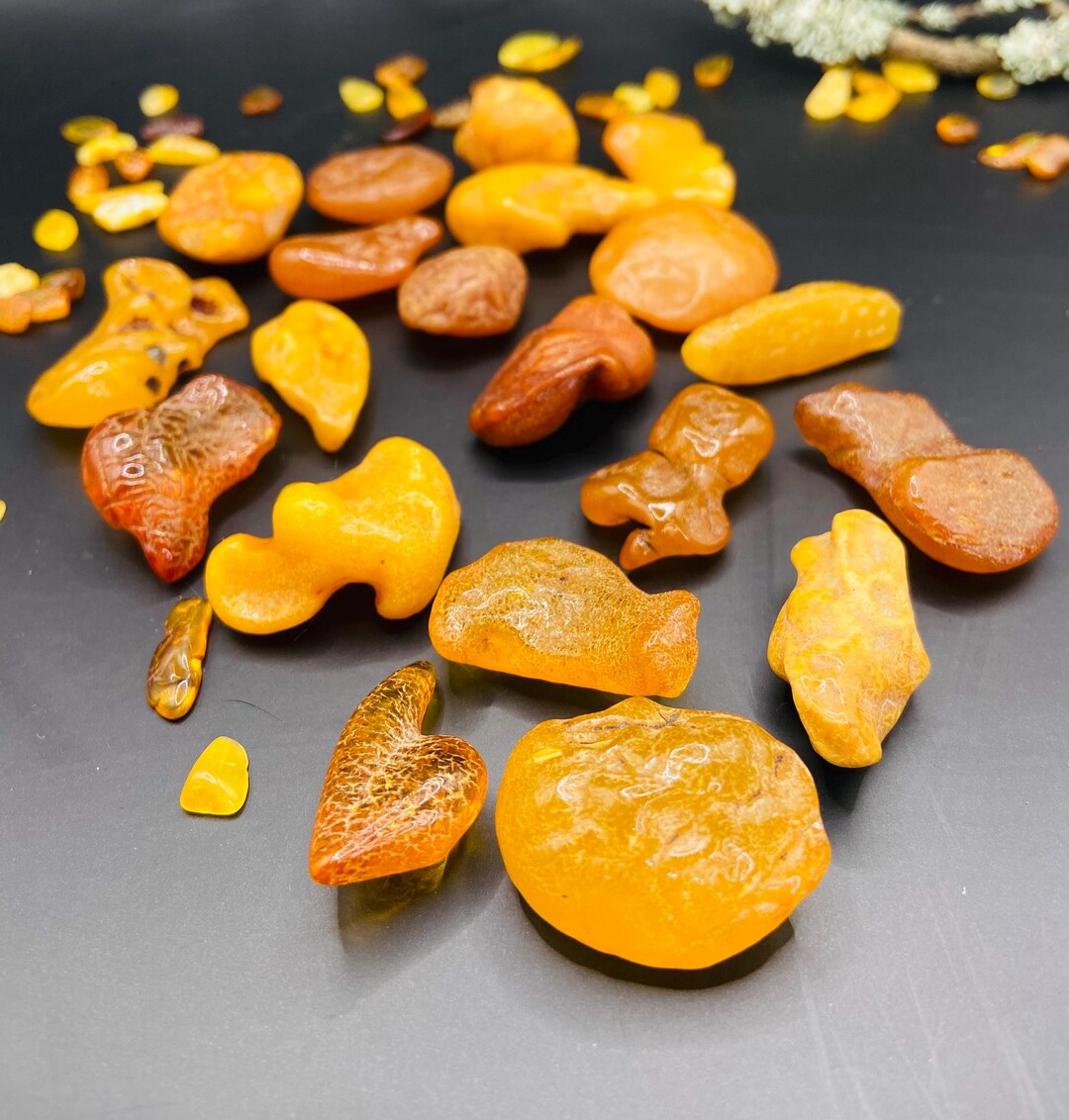 Raw Baltic Amber Mini Gems, Original Amber for Collection&health ...