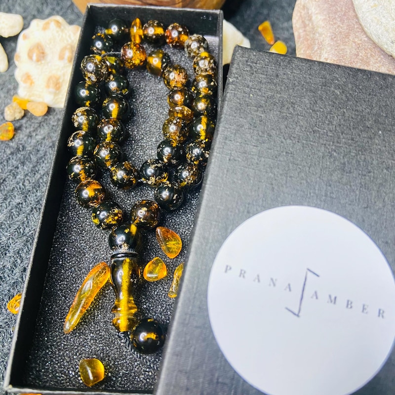Echtem bernstein tasbih - Etsy.de