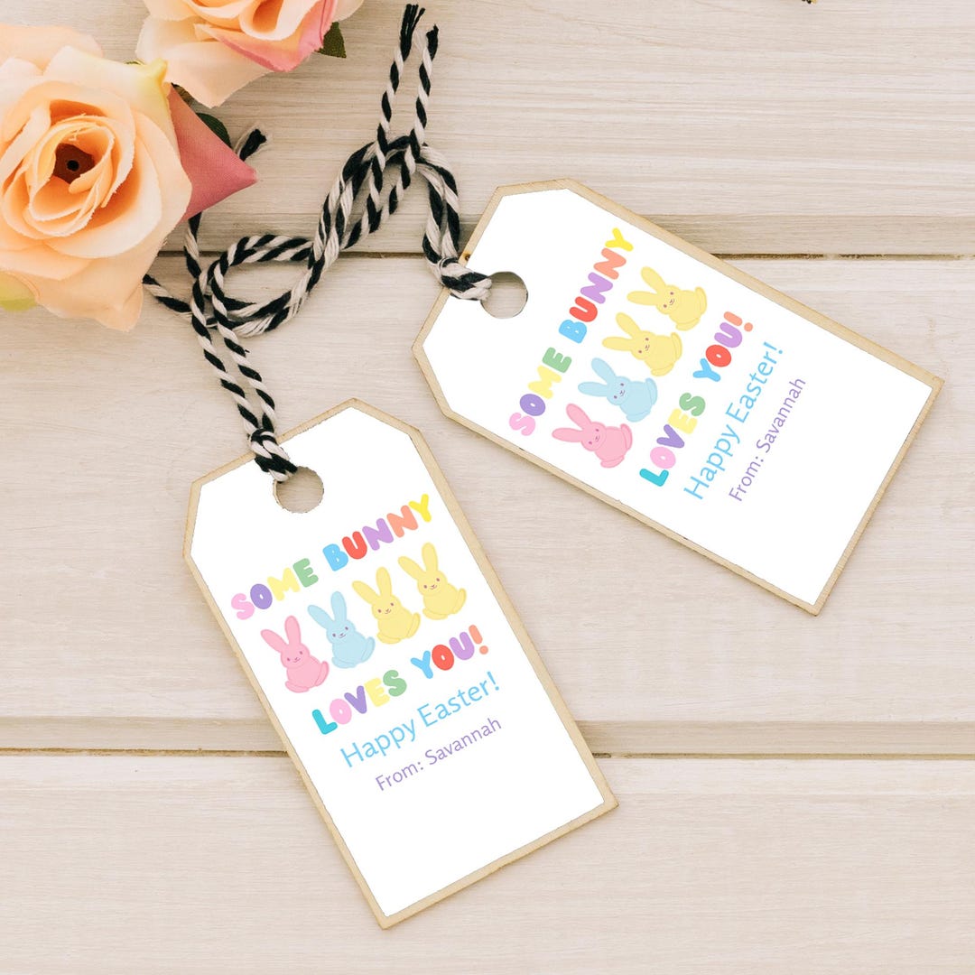 Editable Easter Gift Tags, Printable Teacher Easter Tags, Customizable ...