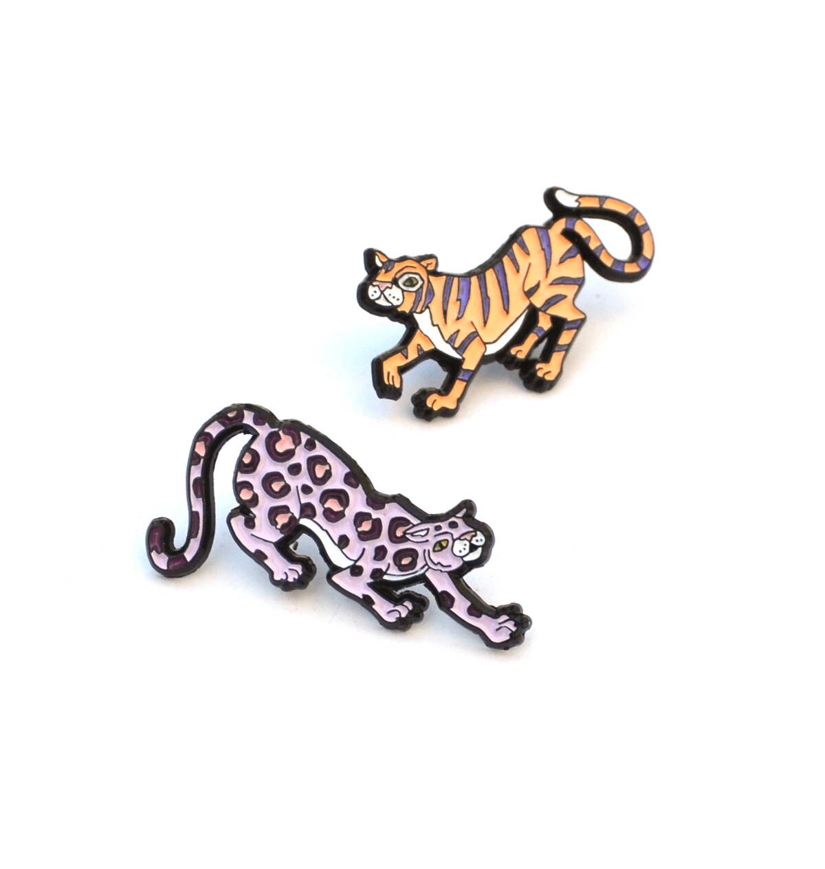 Lavender Jaguar Lapel Pin Wild Cat Pink Enamel Pin Jungle | Etsy
