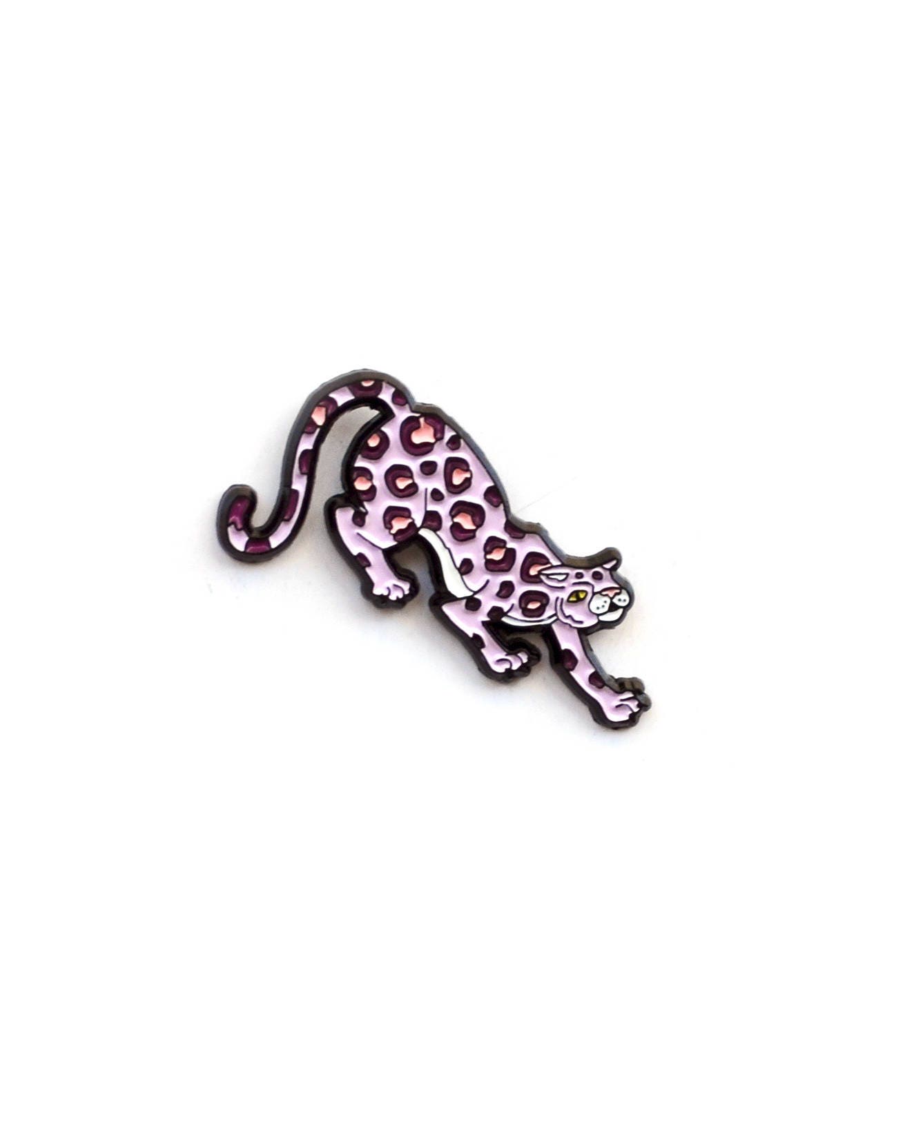 Lavender Jaguar Lapel Pin Wild Cat Pink Enamel Pin Jungle - Etsy España