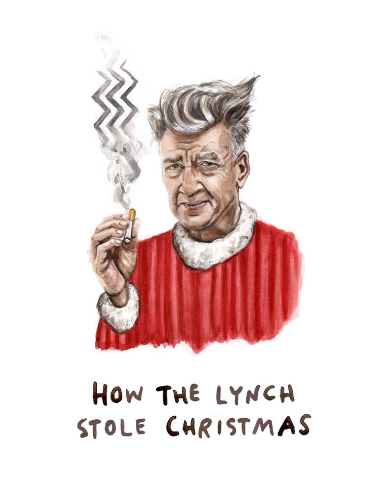 How the Lynch Stole Christmas David Lynch Christmas Card | Etsy
