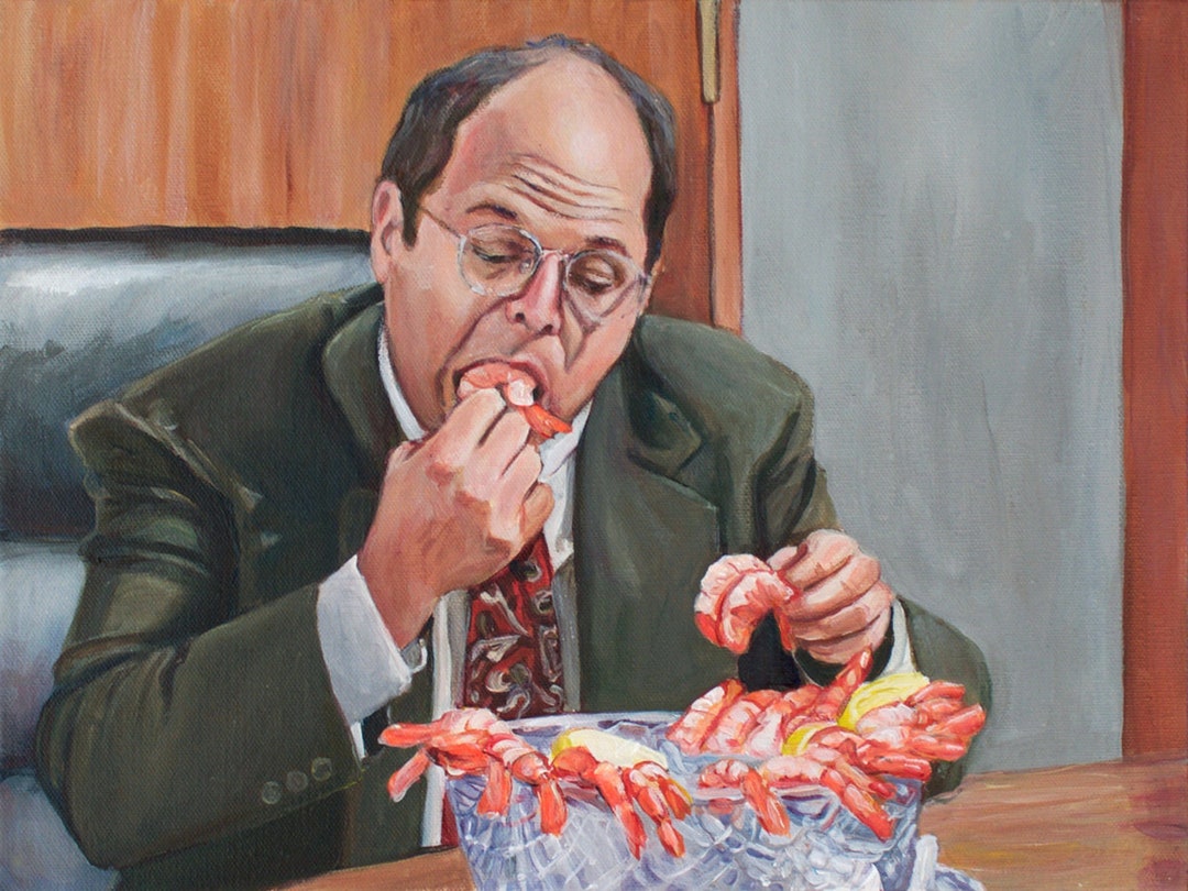 George Costanza Eats Shrimp Seinfeld Jerk Store - Jason Alexander the ...